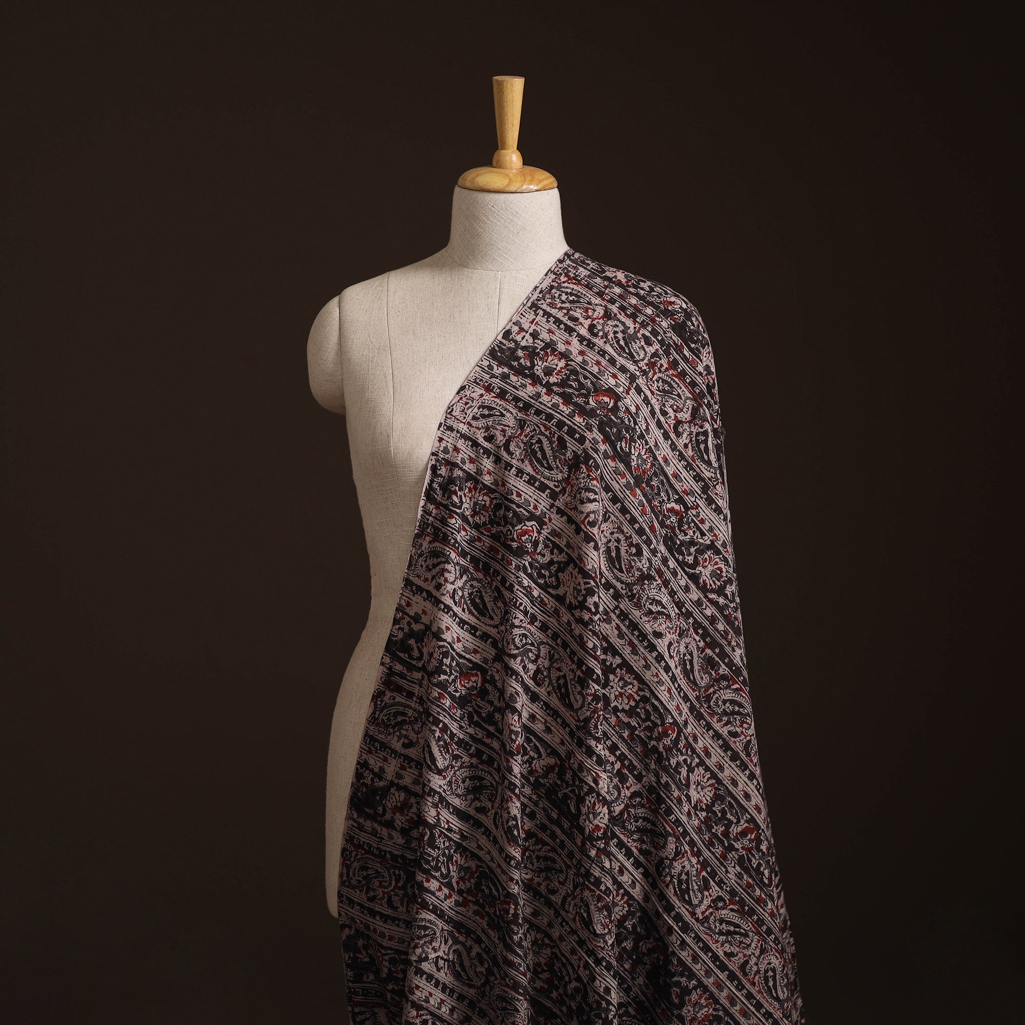 Pedana Kalamkari Hand Block Print Natural Dyed Cotton Fabric