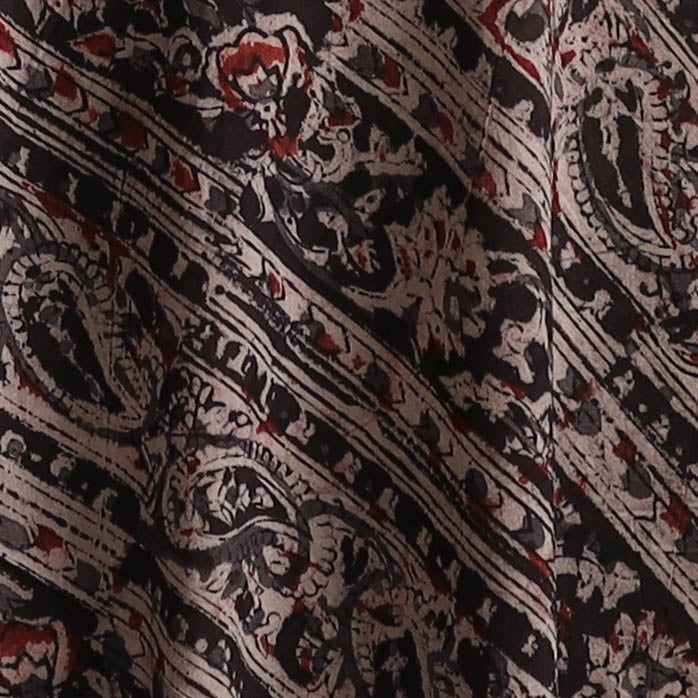 Pedana Kalamkari Hand Block Print Natural Dyed Cotton Fabric