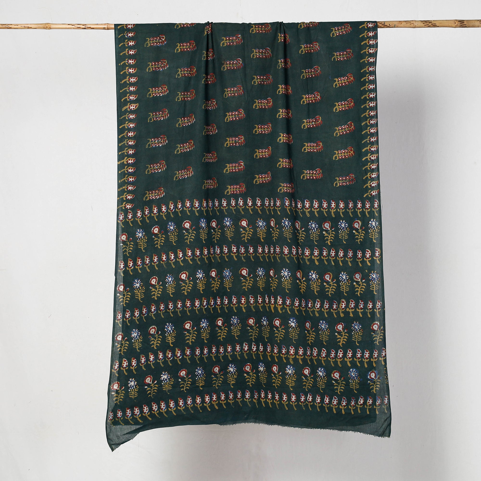 Buy Nandana Dabu Block Printed Mul Cotton Saree Online at iTokri.com ...