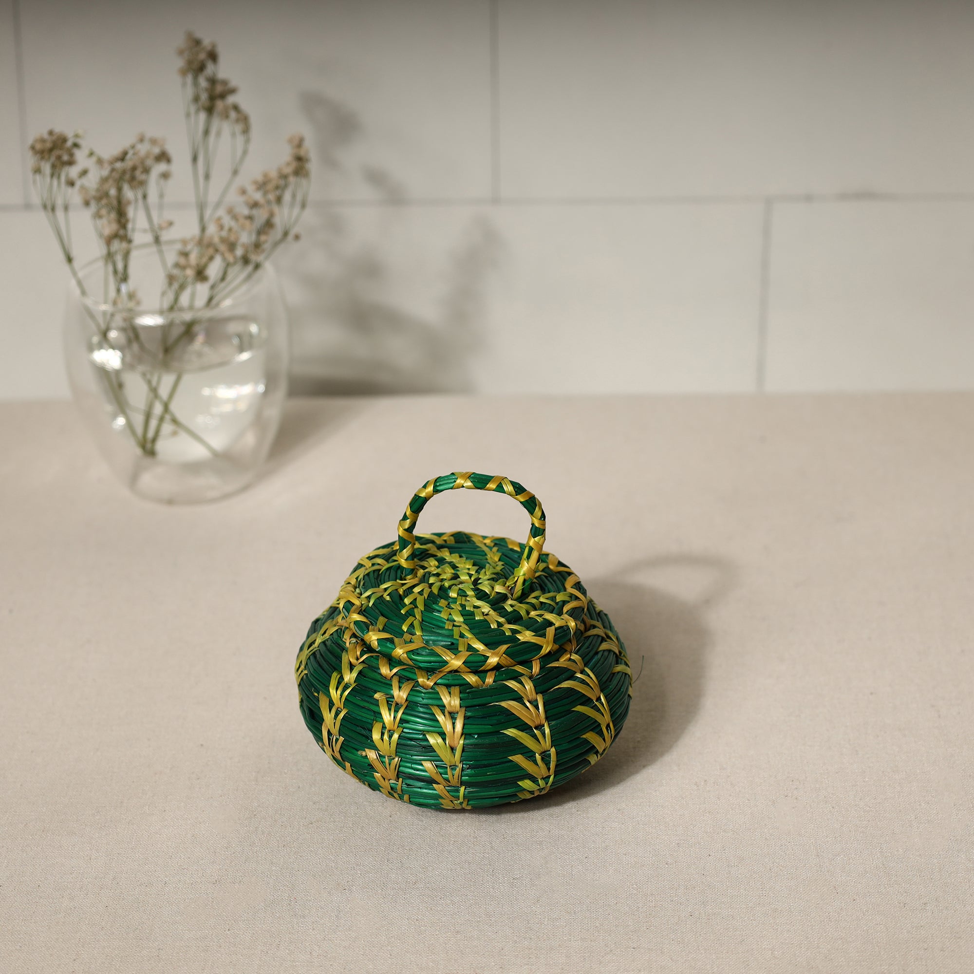 Buy Handmade Sikki Grass Multipurpose Utility Box (Small) Online at ...