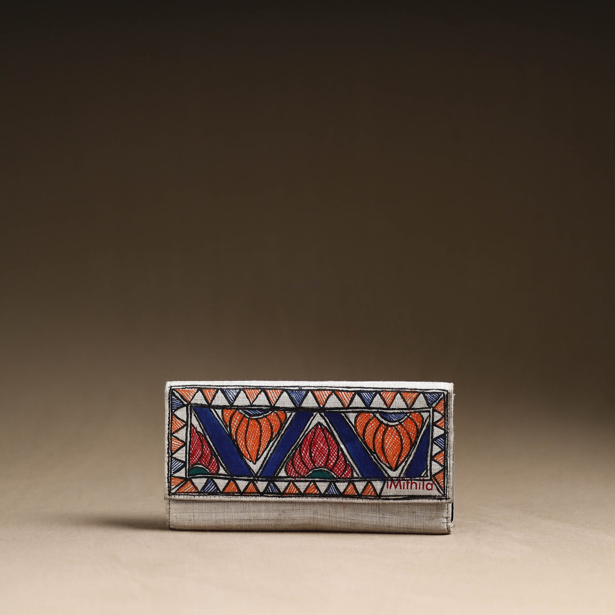 Jute Cotton Madhubani Handpainted Clutch Bag – iTokri आई.टोकरी