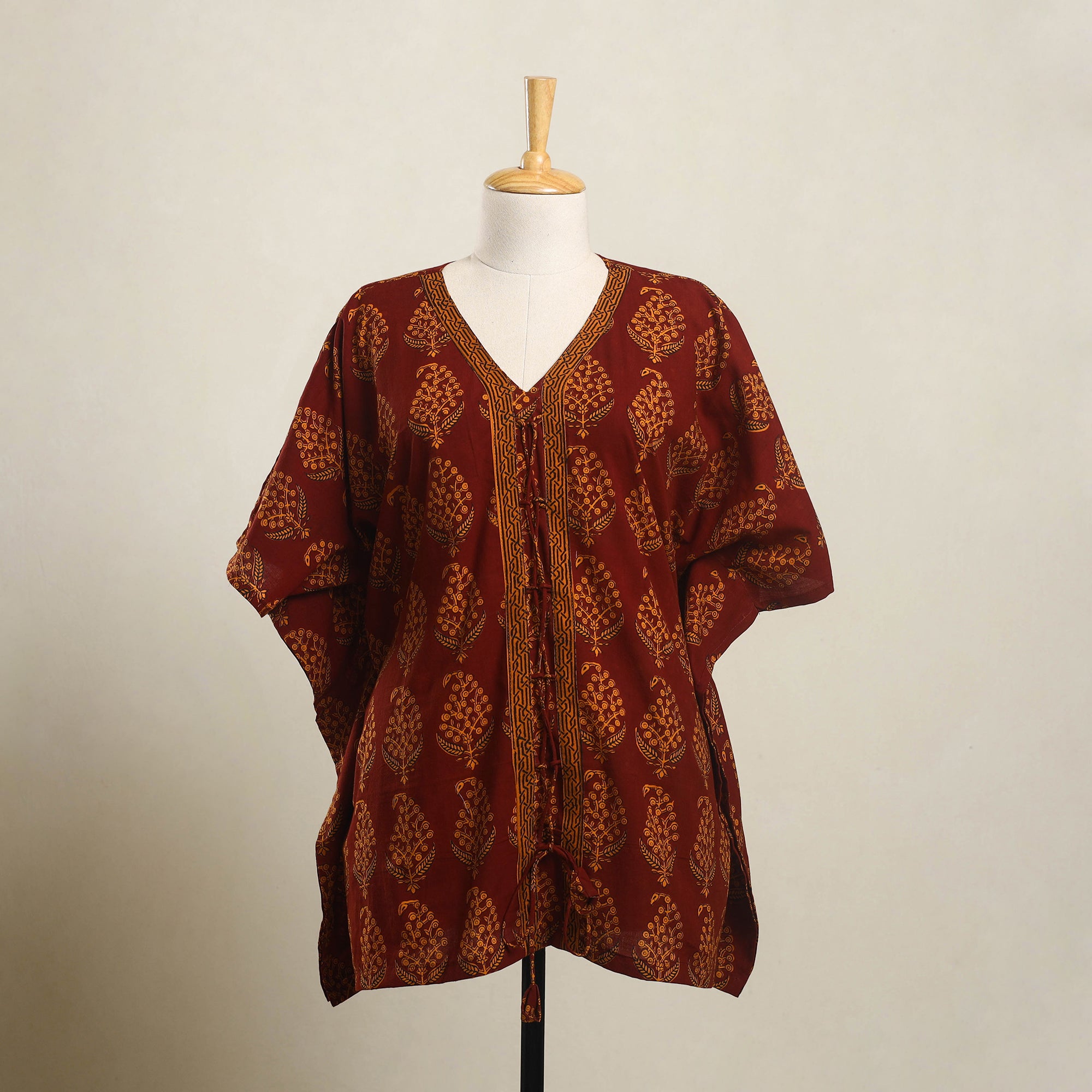 Buy Bagh Block Print Cotton Kaftan – iTokri आई.टोकरी