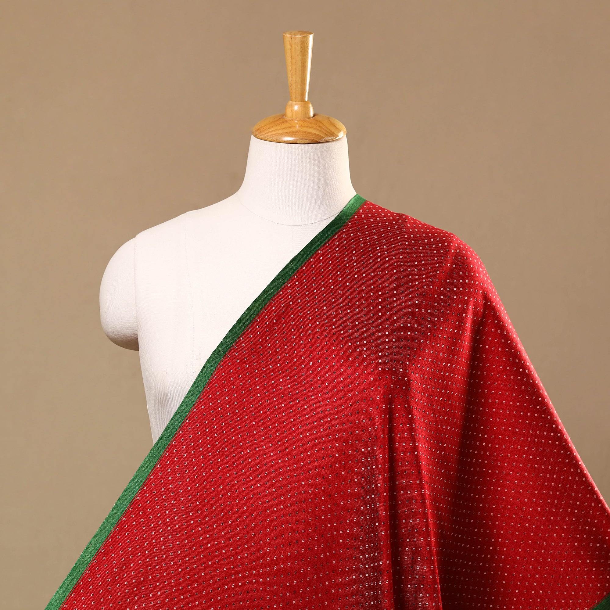 Red Handloom Silk Cotton Mashru Fabric – iTokri आई.टोकरी