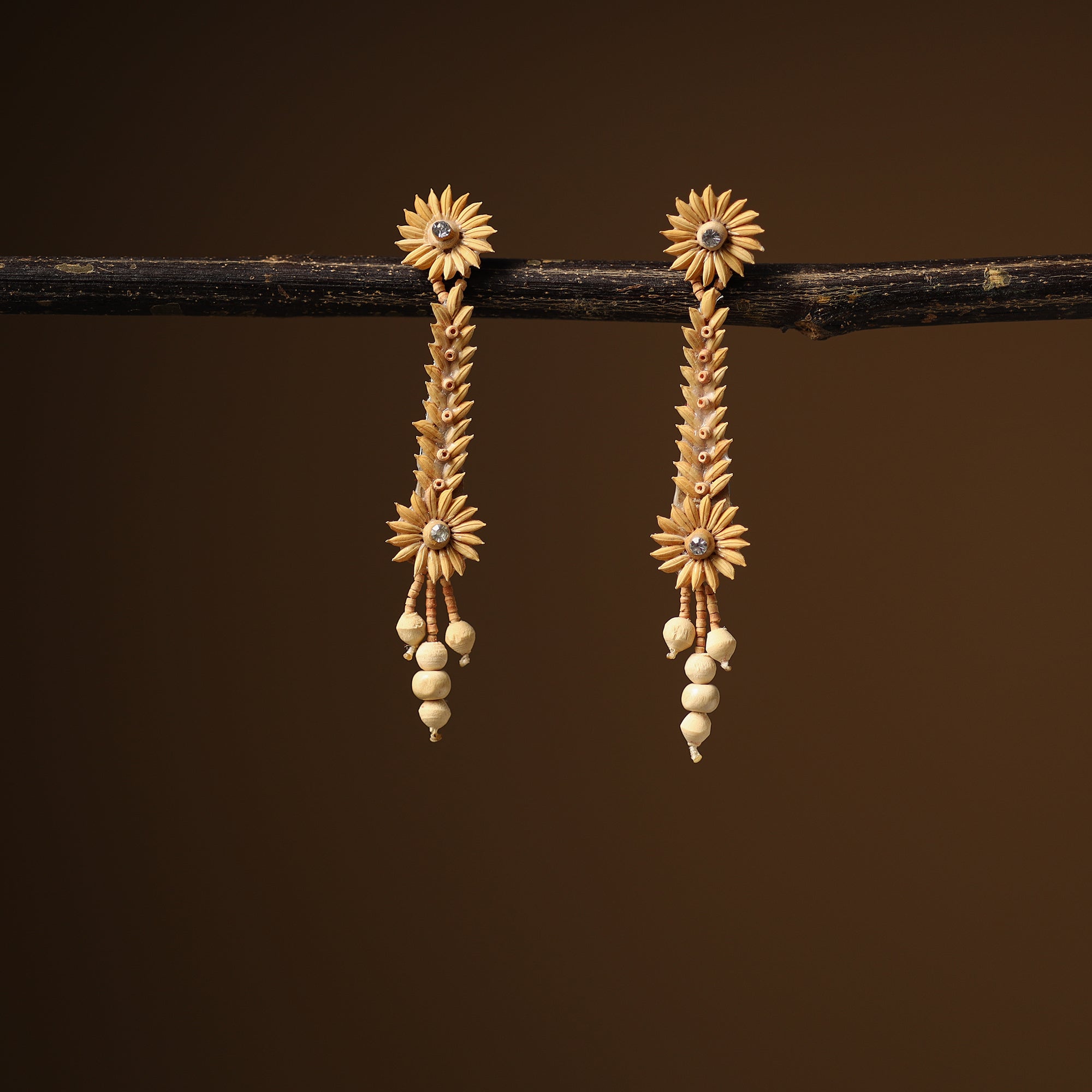 Buy Handcrafted Rice Paddy Earrings by Putul Das Mitra Online India l ...