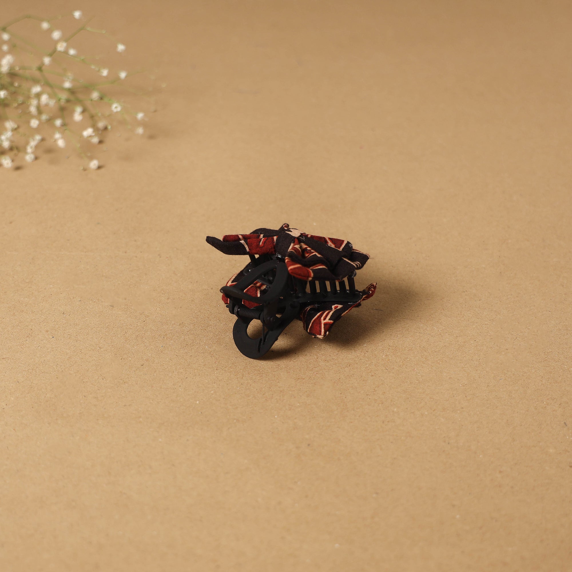 Black Handmade Women's Bow Hair Claw Clip