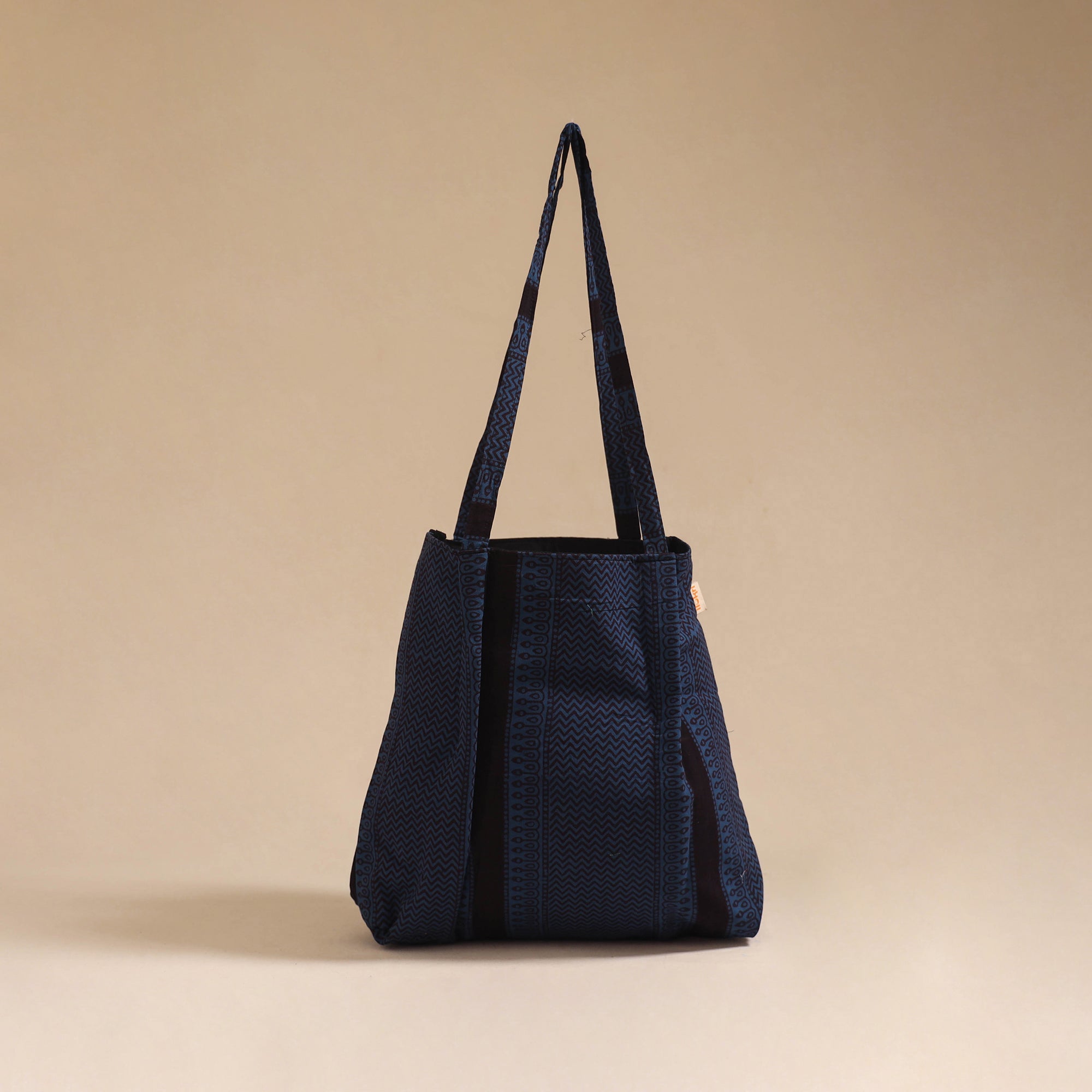 Blue Handcrafted Fabric Jhola Bag