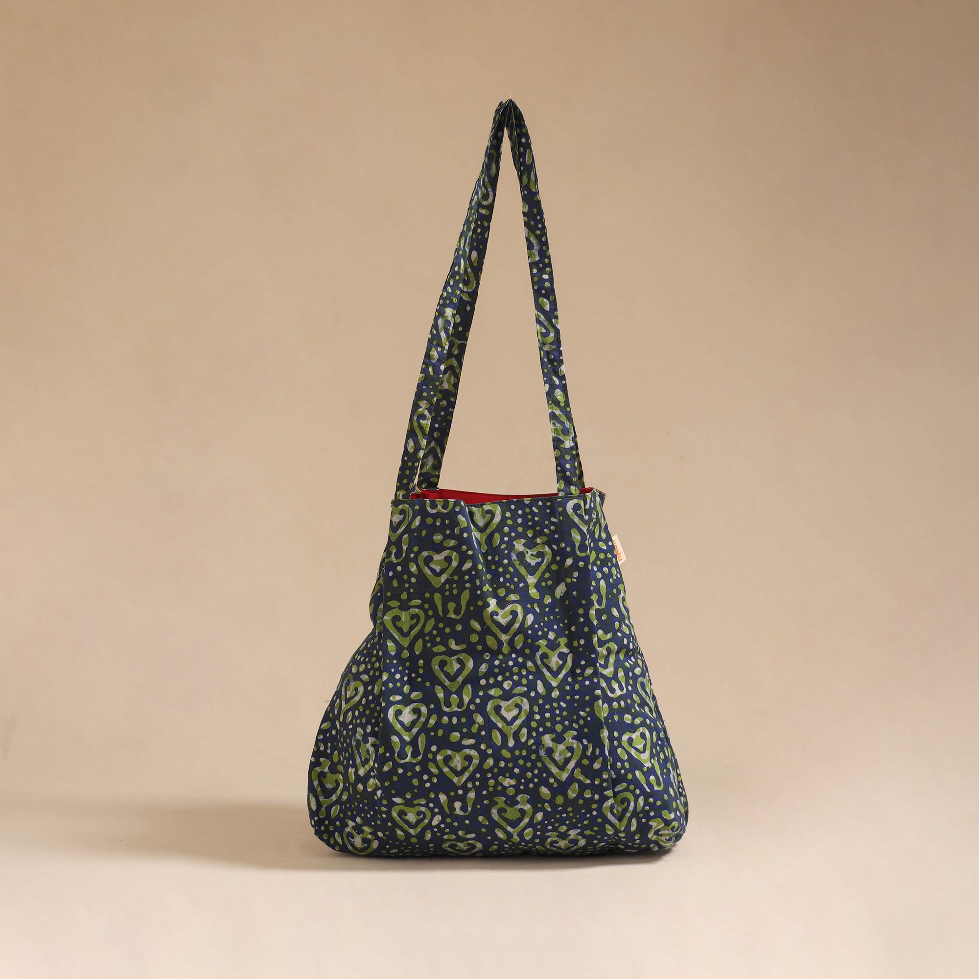 Blue Handcrafted Fabric Jhola Bag