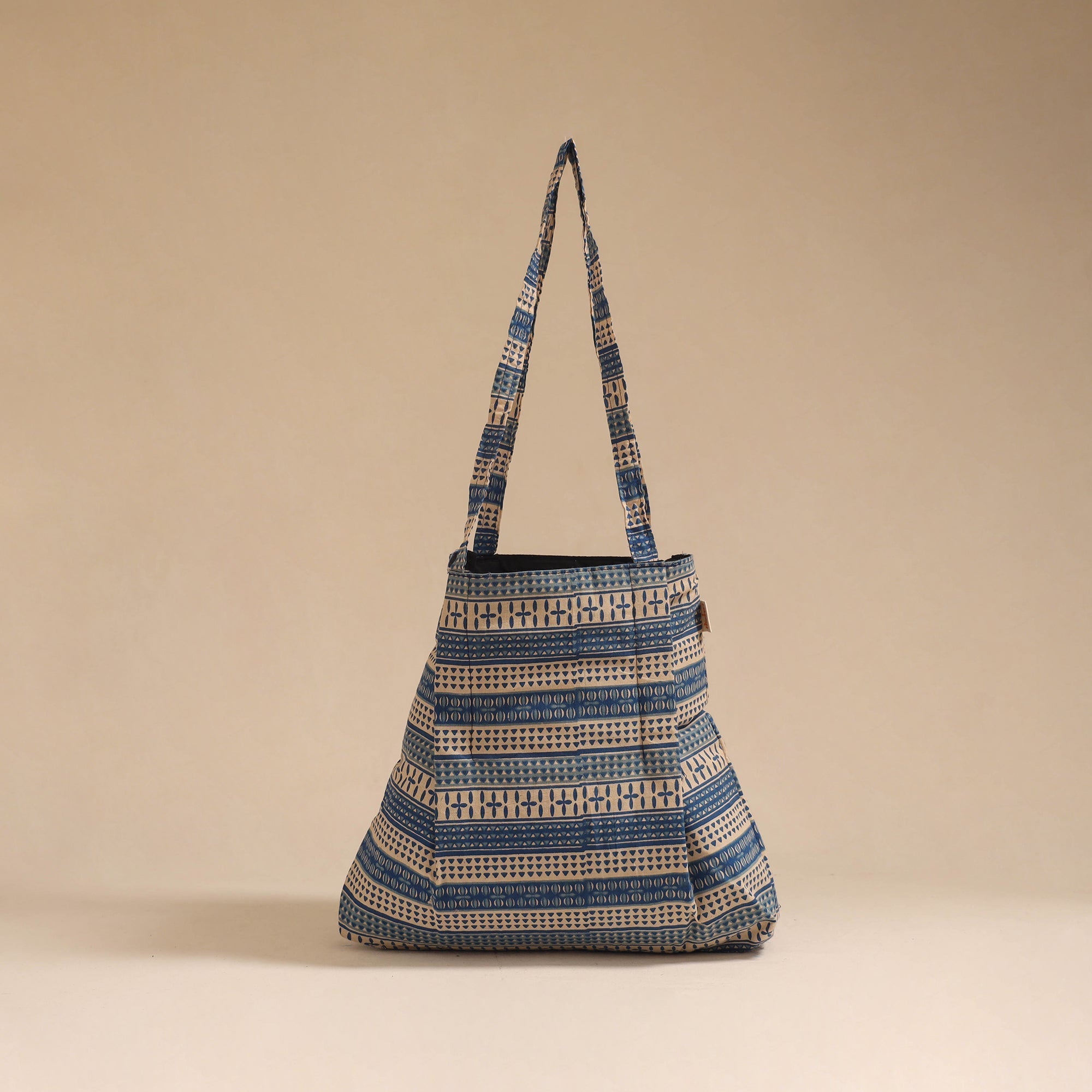 Blue Handcrafted Fabric Jhola Bag