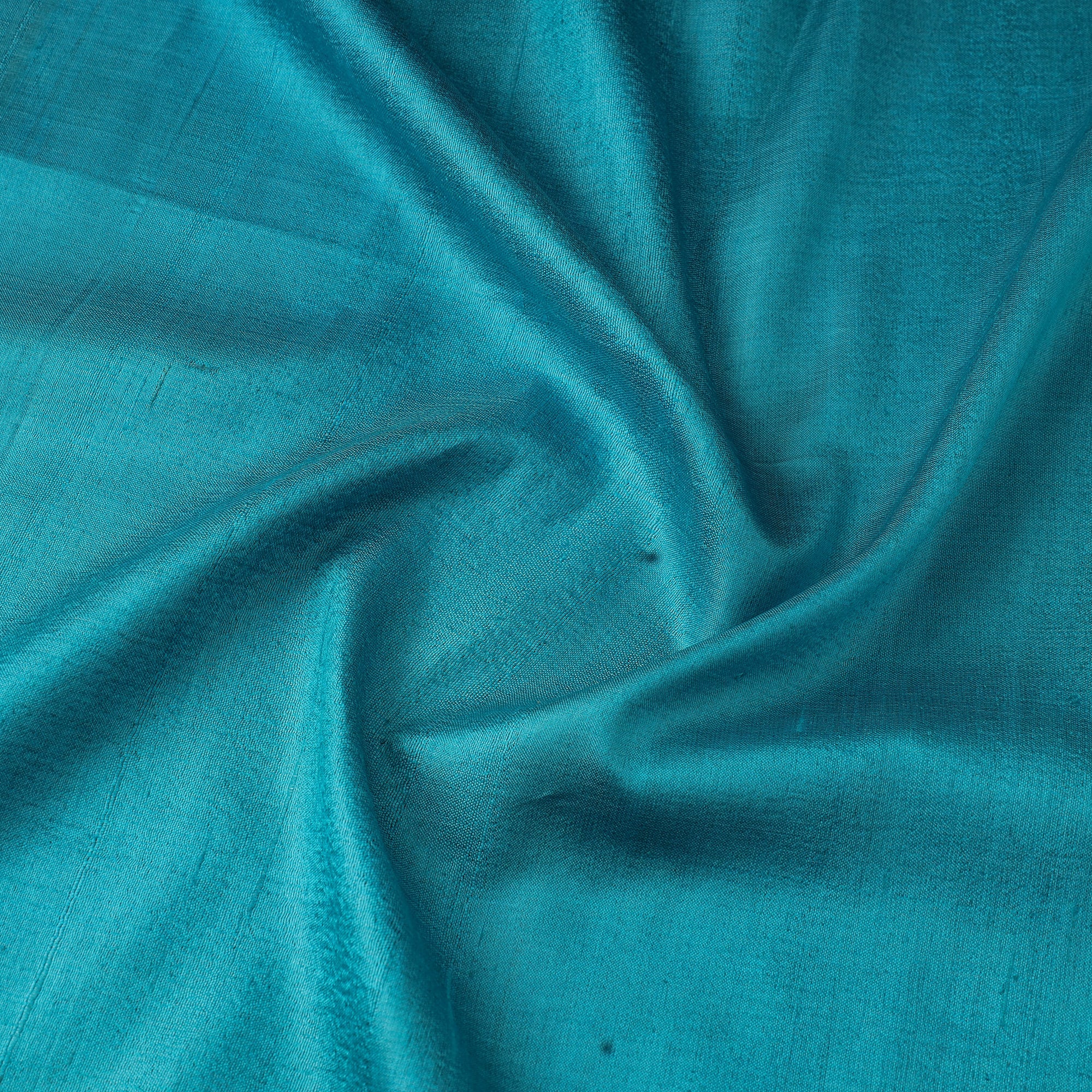Blue Vidarbha Tussar x Ghicha Silk Handloom Fabric