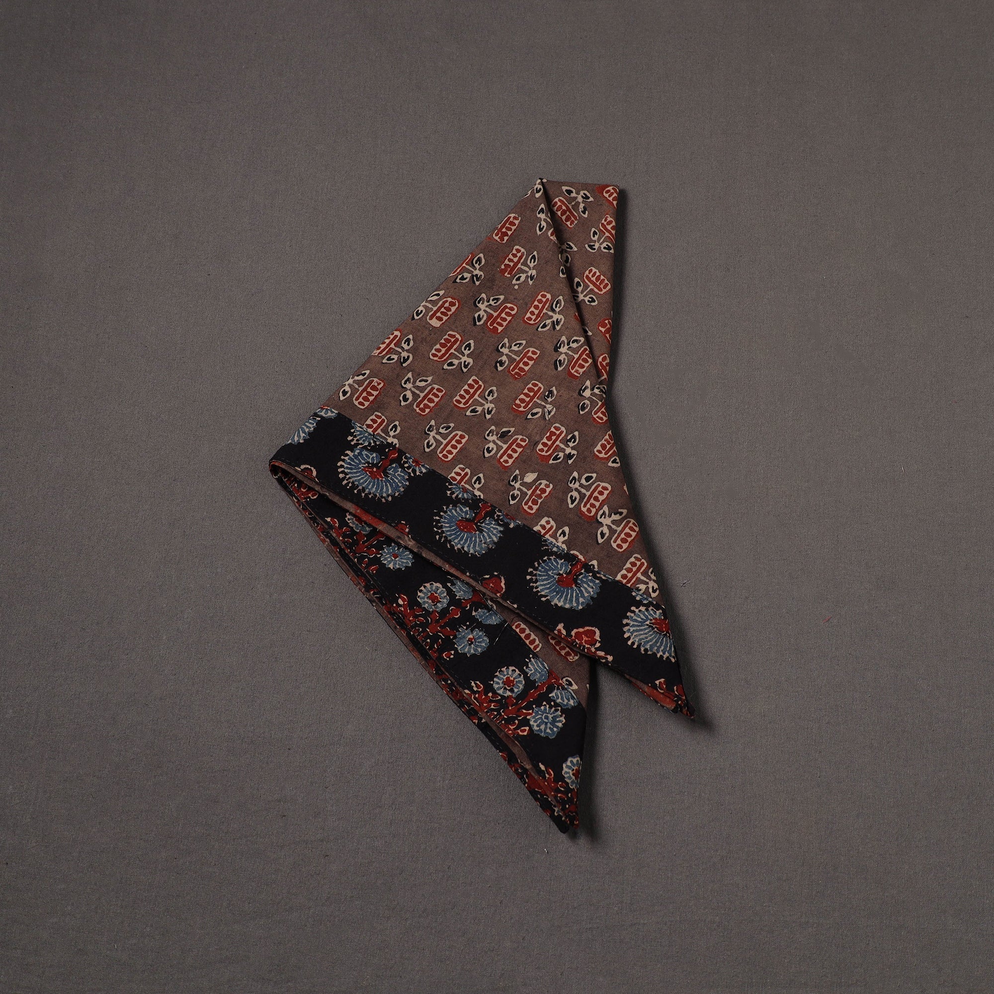 Brown Handmade Cotton Bandana
