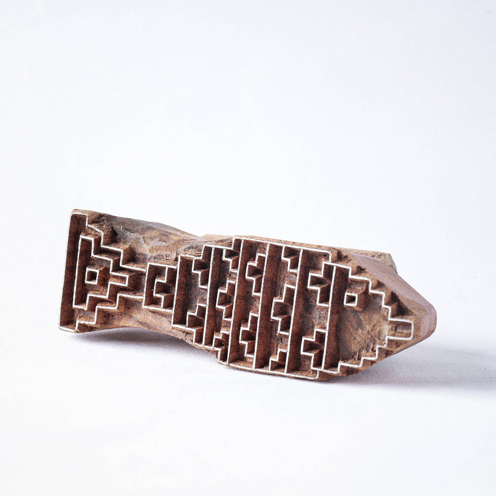Hand-carved Teak Wood Block by Gangadhar (Big)