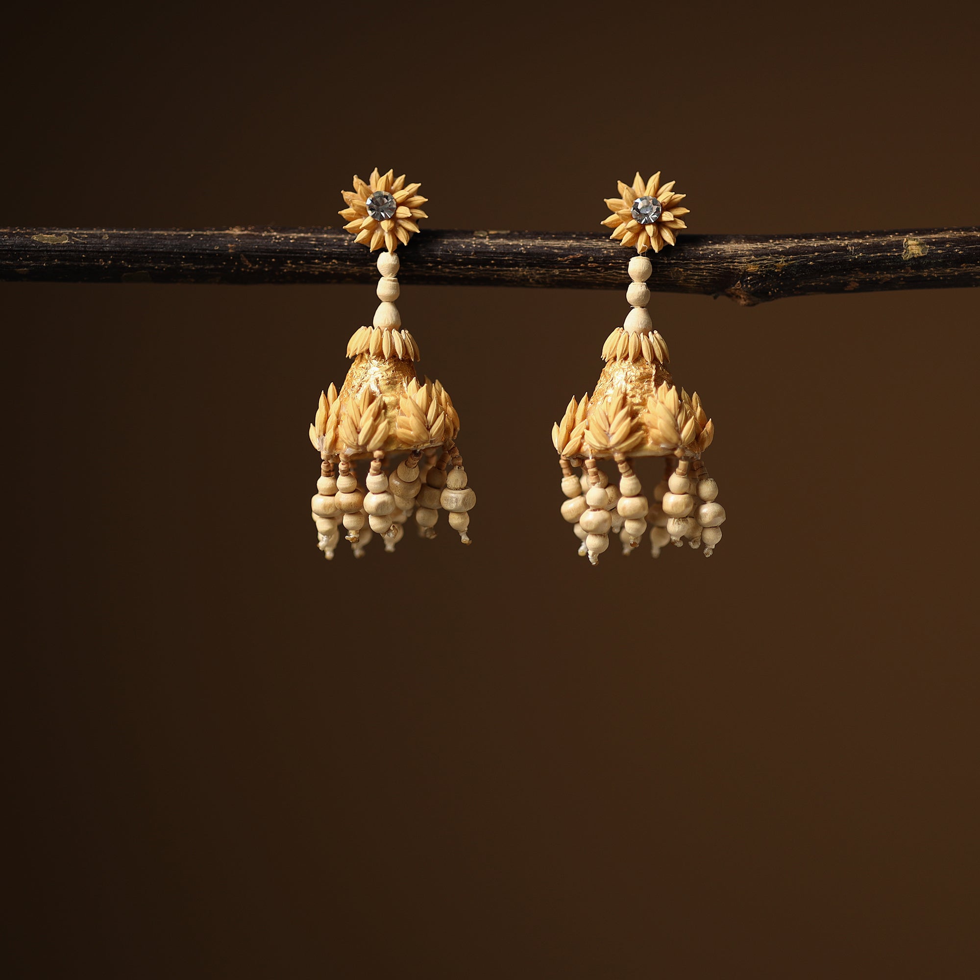 Buy Handcrafted Rice Paddy Earrings by Putul Das Mitra Online India l ...