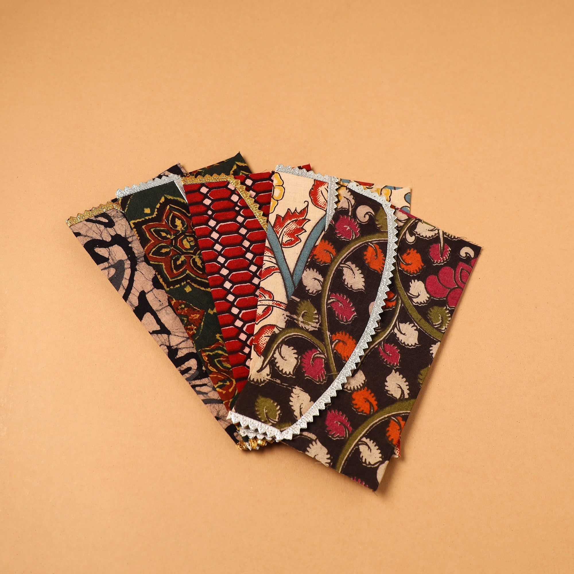 Handmade Fabric Envelope (Assorted Set of 5)
