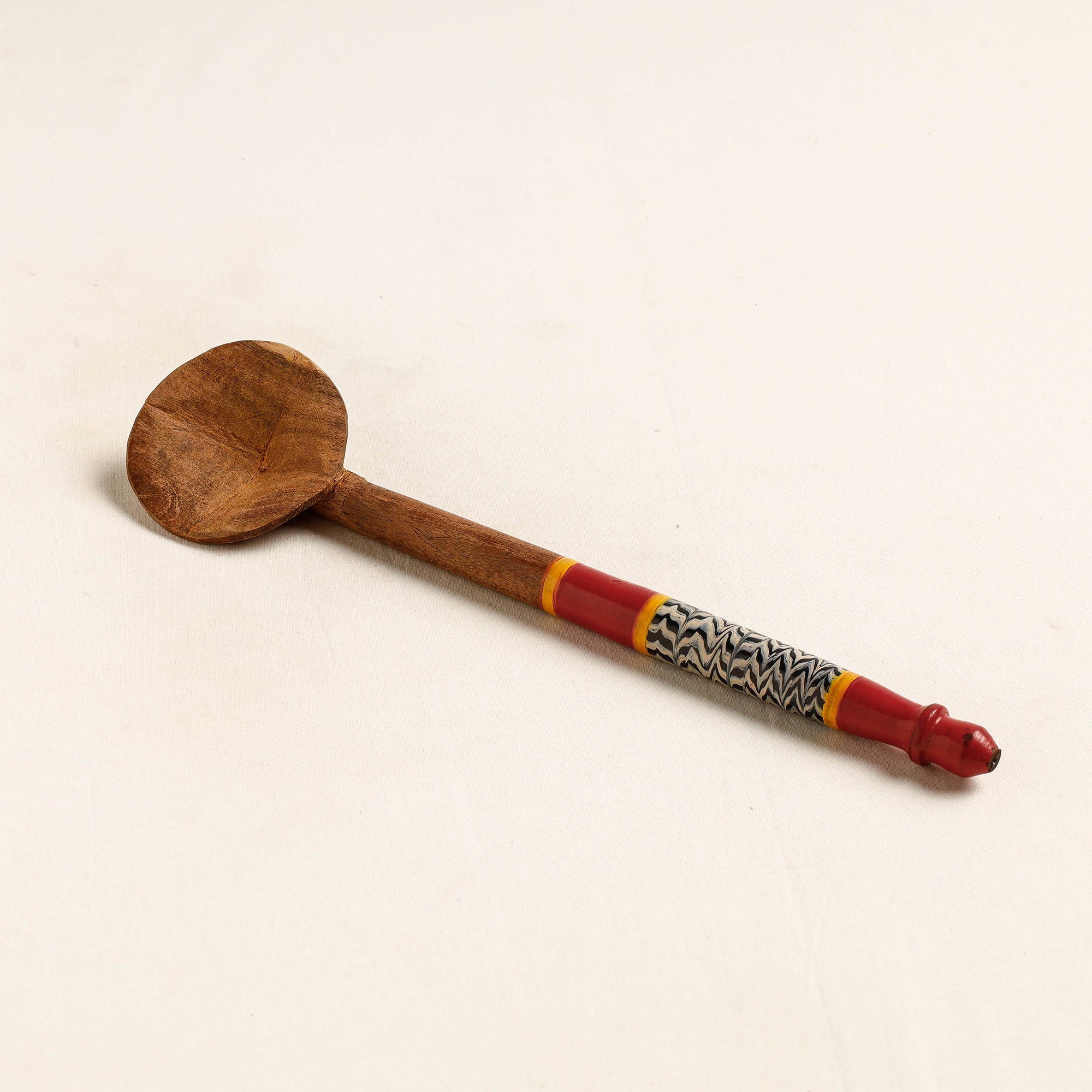 Buy Handmade Lacquered Wooden Ladle Spoon