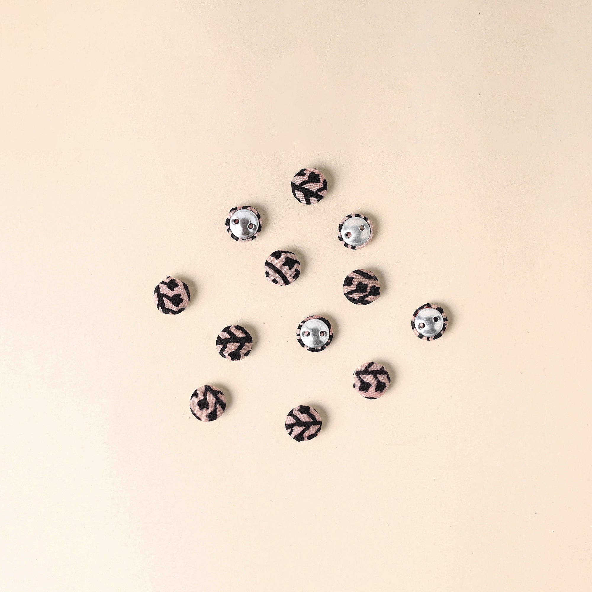 Multicolor Handmade Fabric Button Small at iTokri