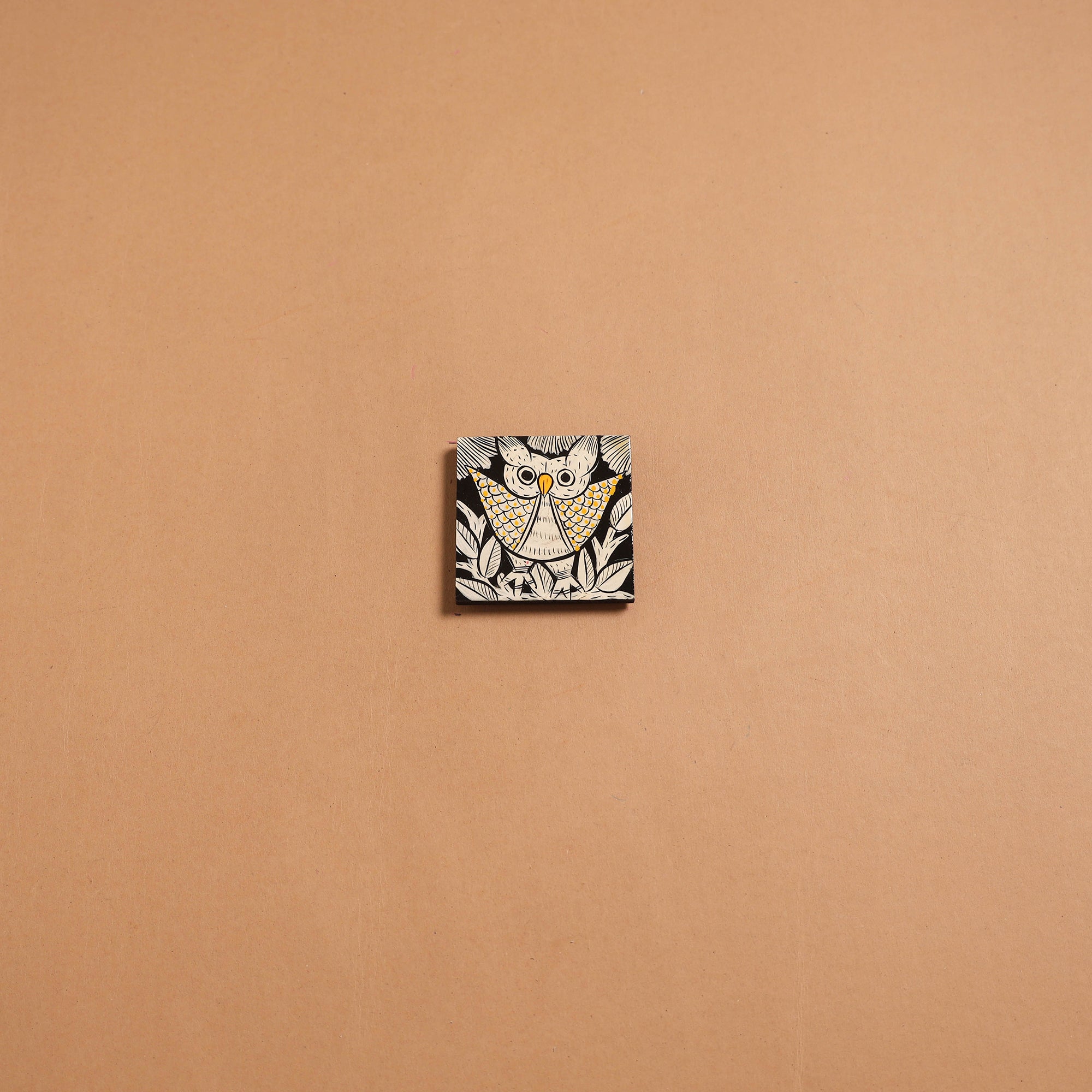 Multicolor Patua Handpainted Wooden Fridge Magnet
