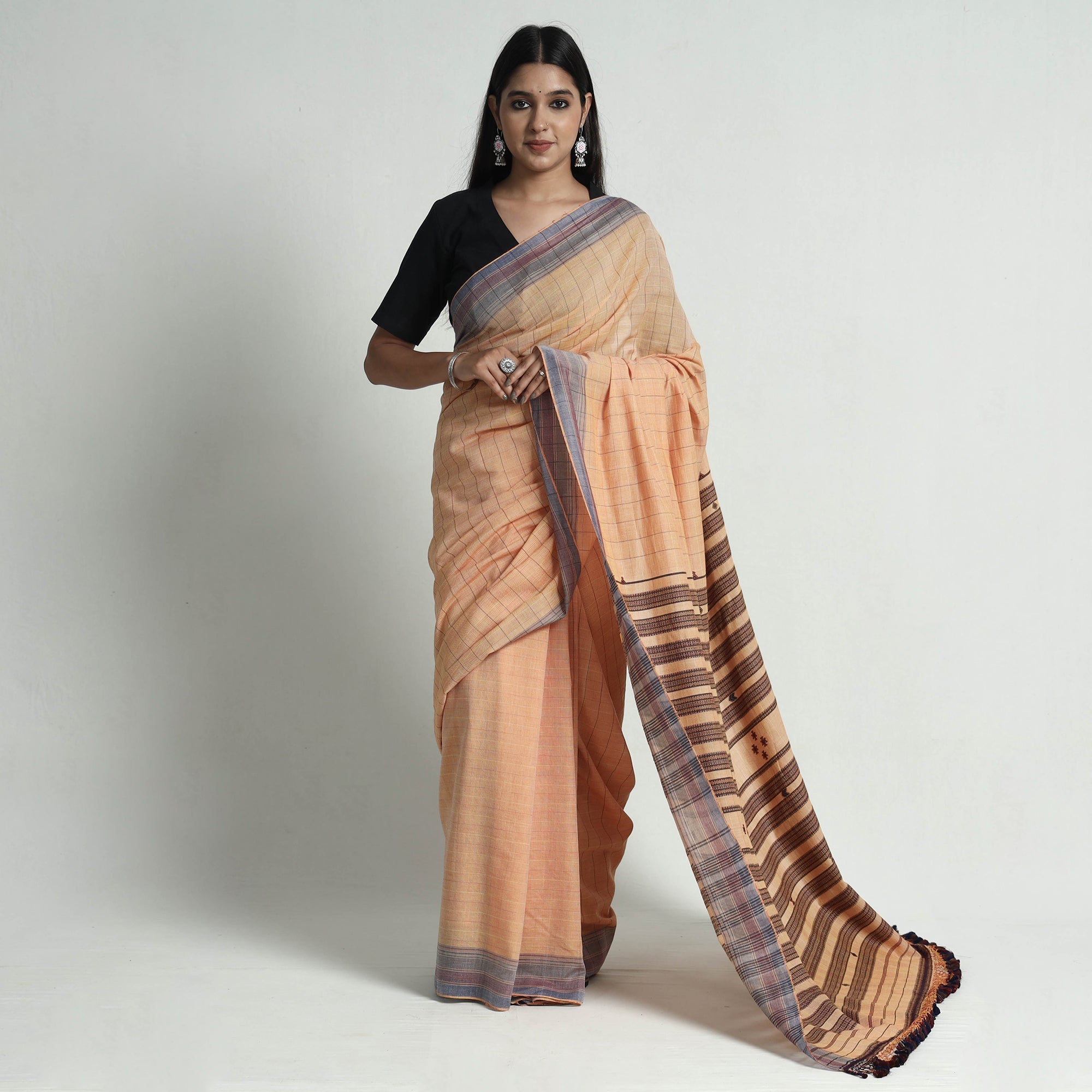 Organic Kala Cotton Bhujodi Handloom Saree