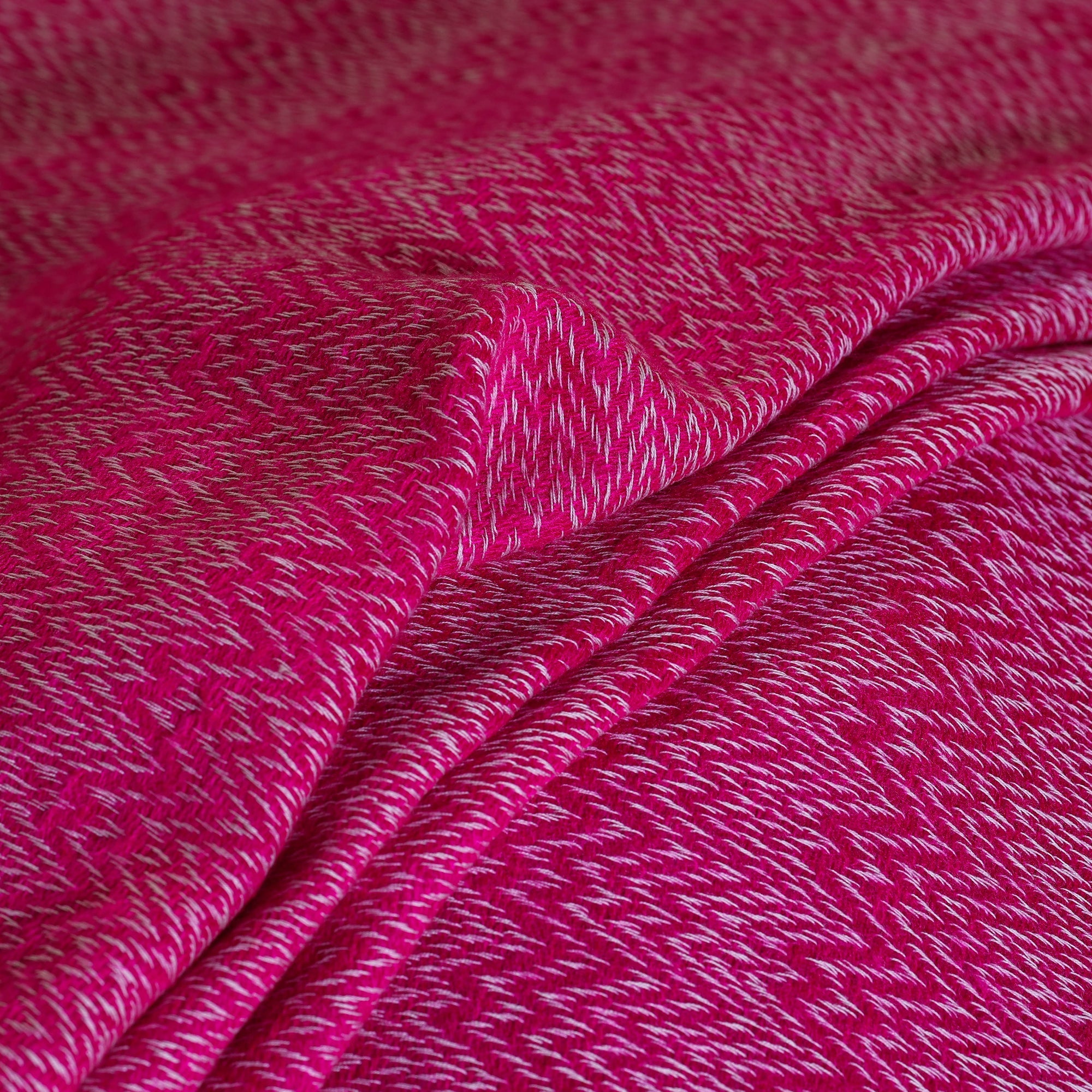 Pink Acrylic Fine Wool Fabric (Width - 44 in)