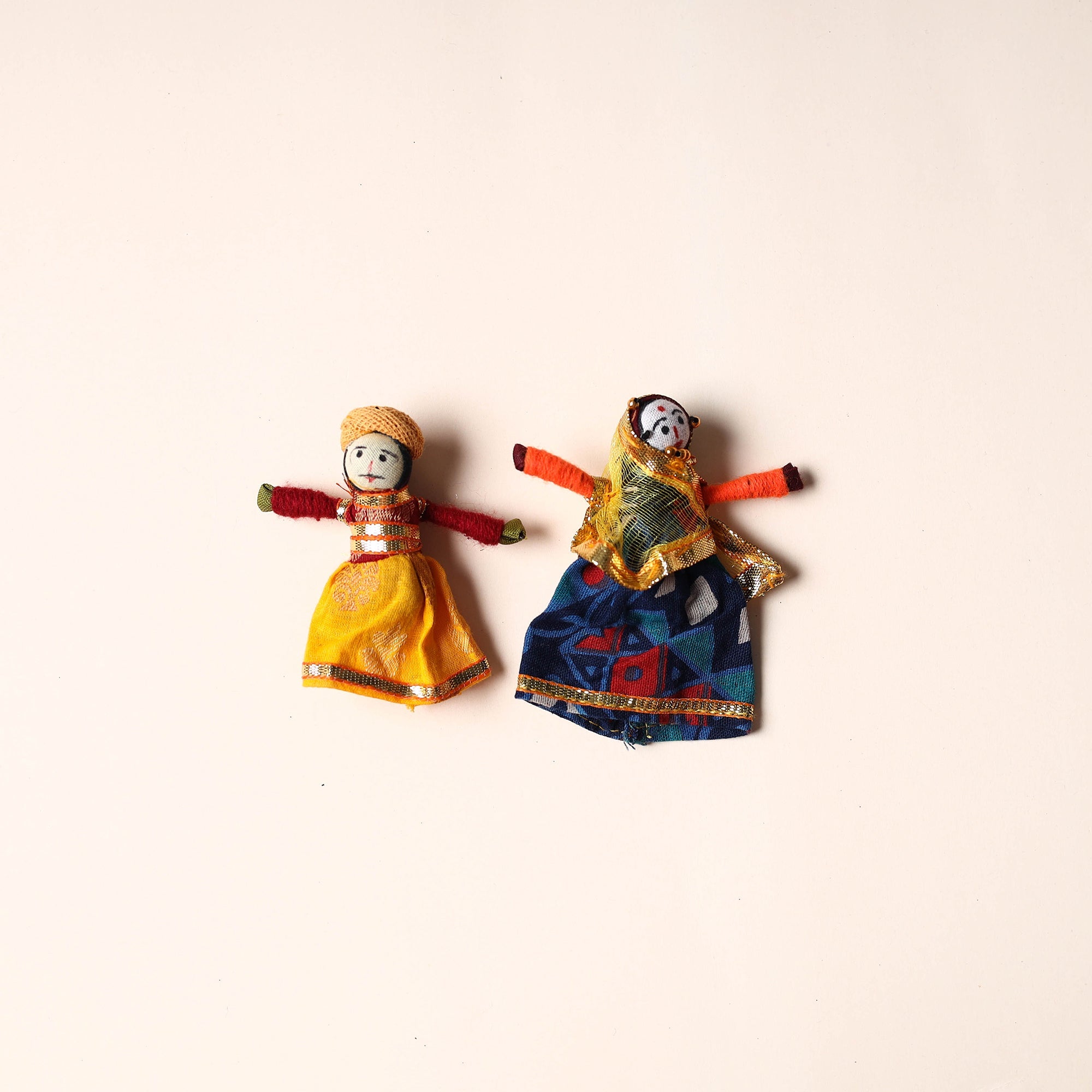 Rajasthani Puppet Couple Handmade Magnet