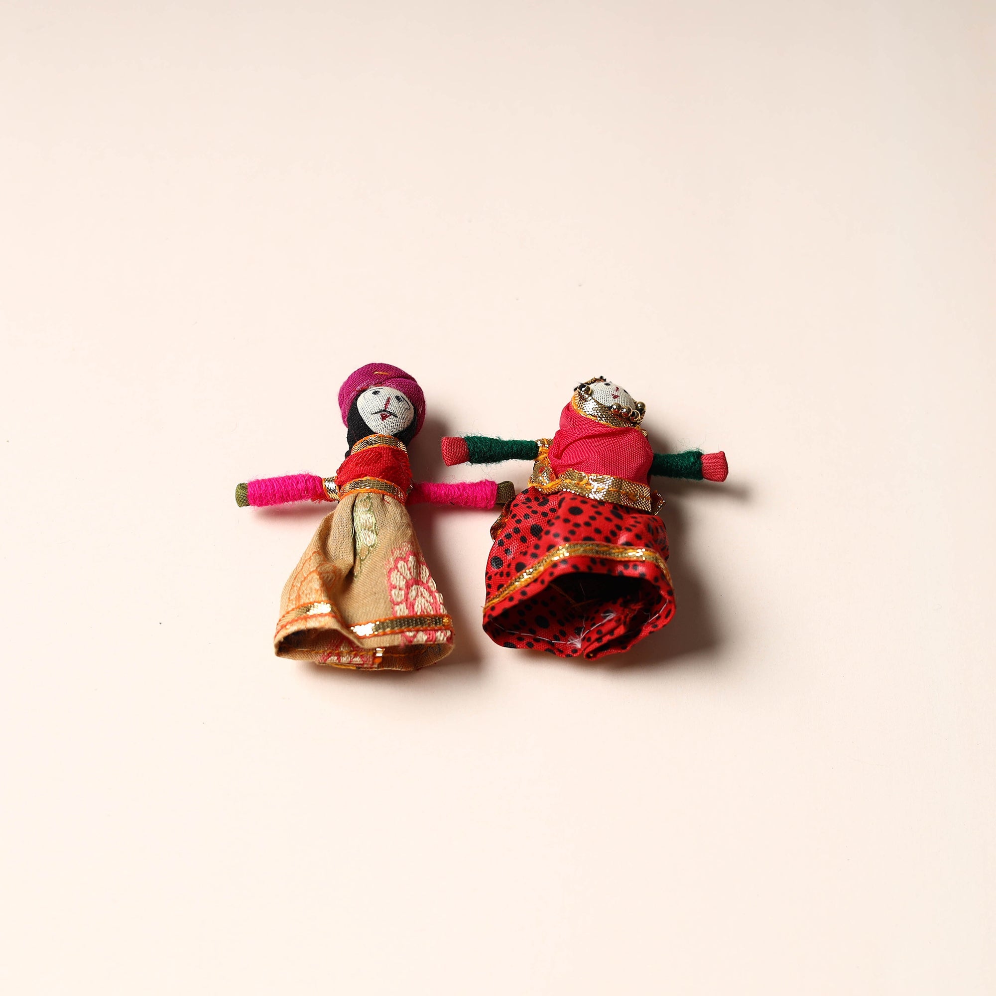 Rajasthani Puppet Couple Handmade Magnet
