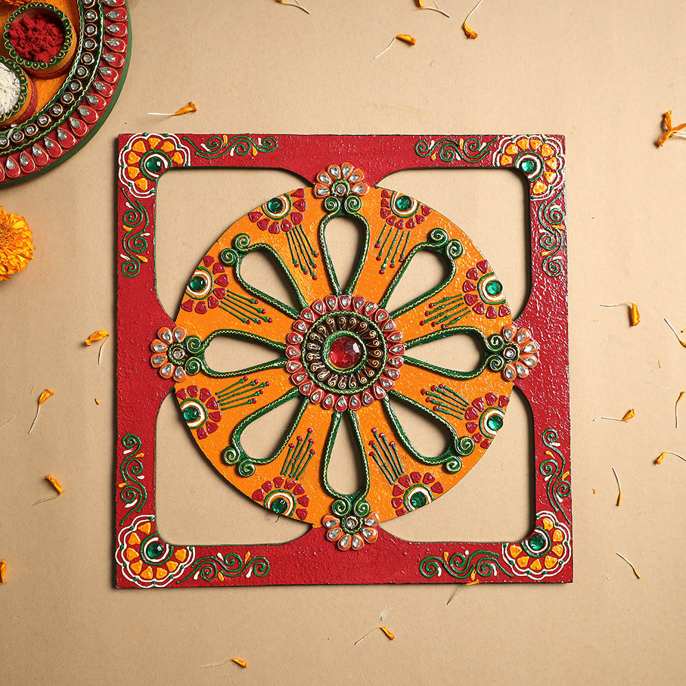 Festive Decor Handpainted Wooden Rangoli – iTokri आई.टोकरी